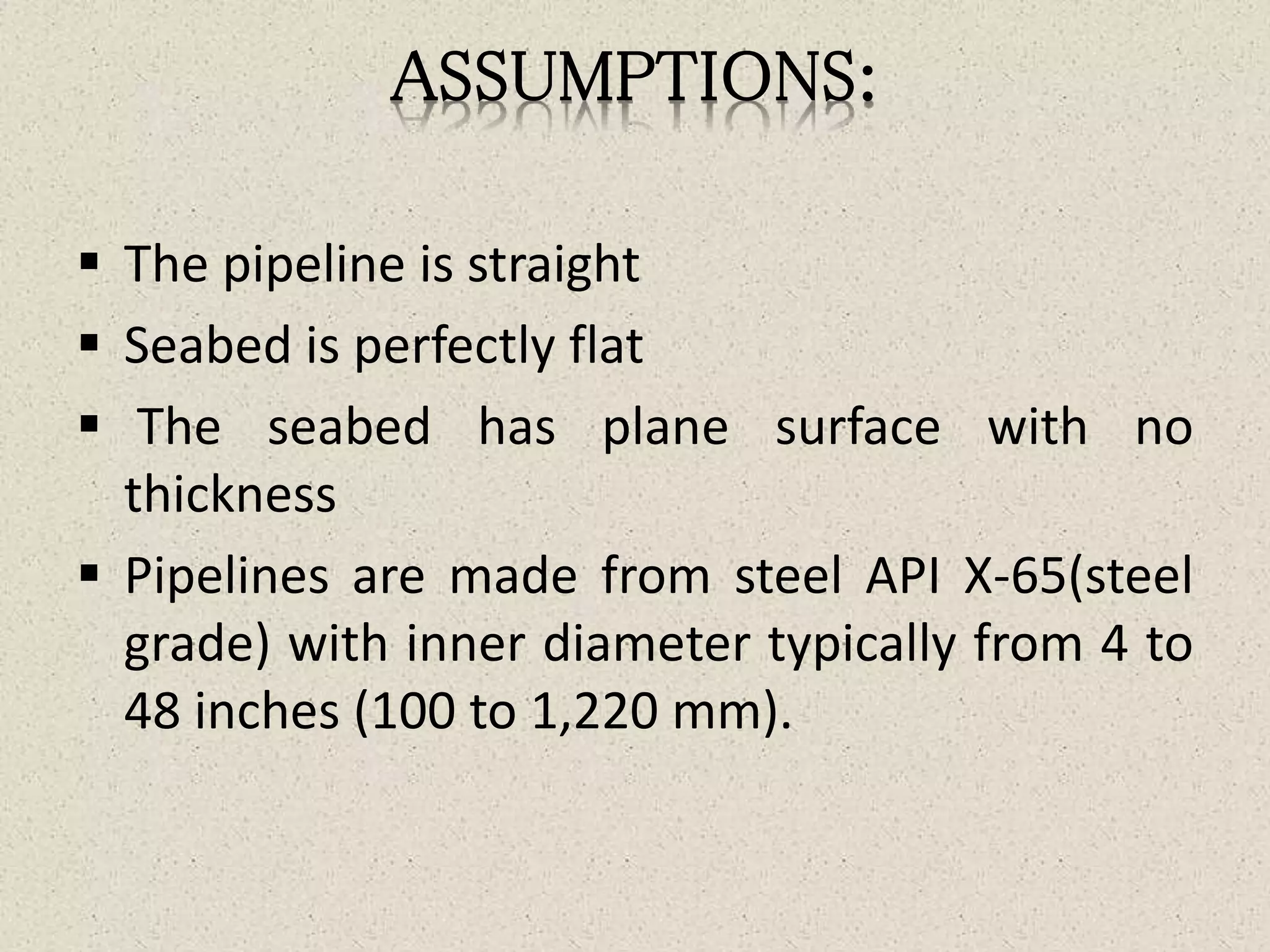 modeling and analysis of subsea pipeline by fem | PPTX