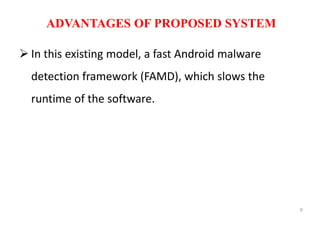Detection of Android Malware using recurrent neural network | PPT