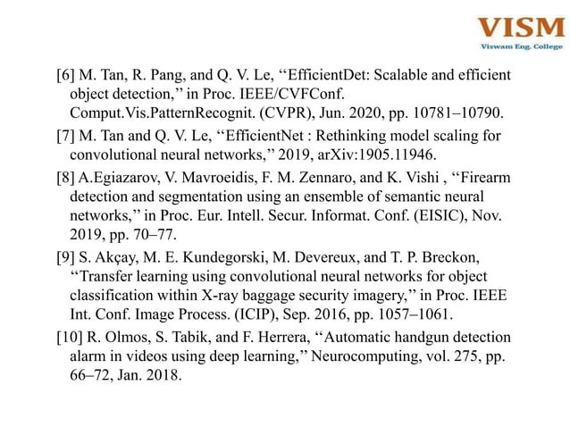 reducing firearms based on deep learning | PPTX