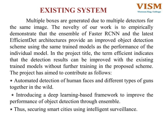 reducing firearms based on deep learning | PPTX