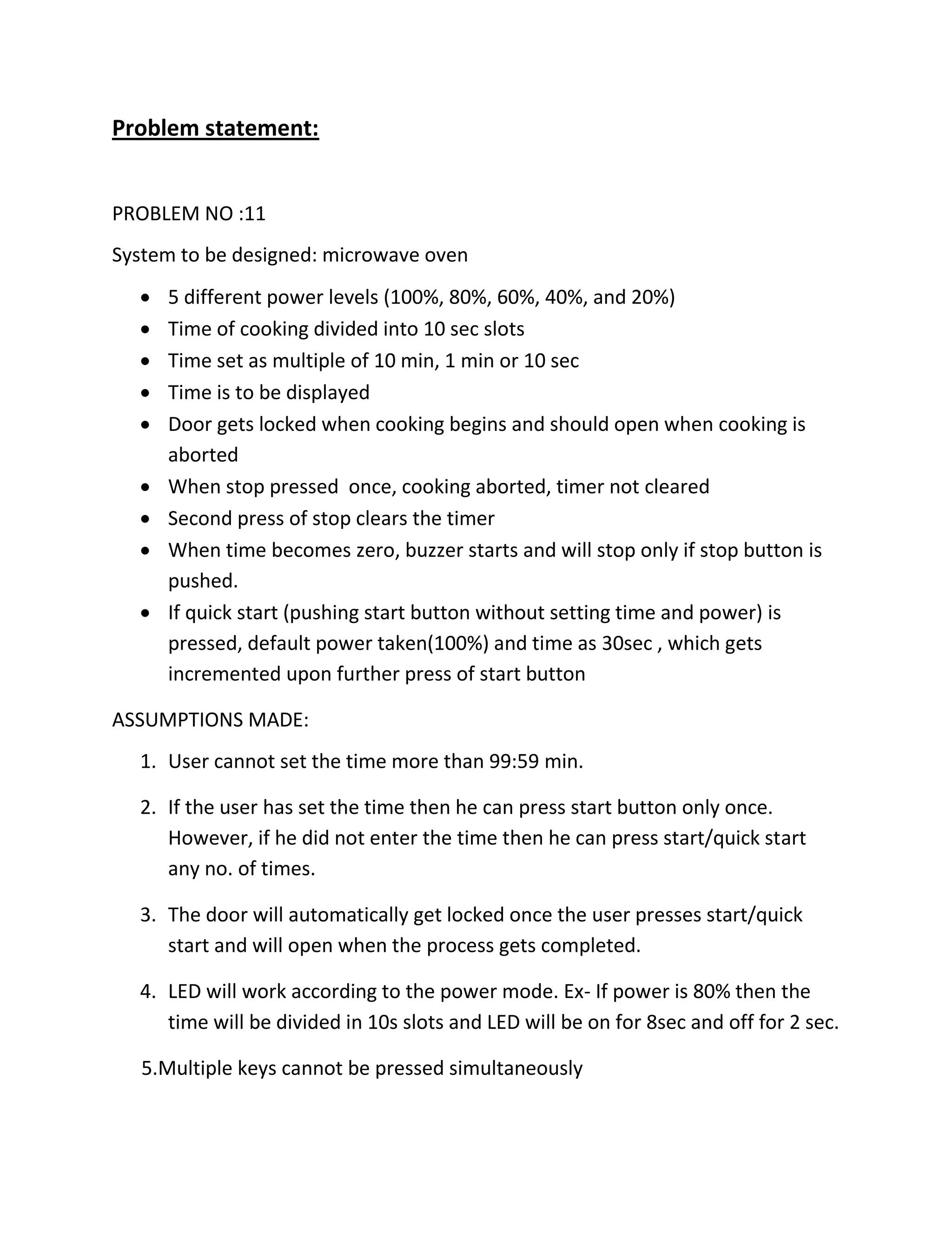 Design of Microwave oven using 8051 micro controller | PDF