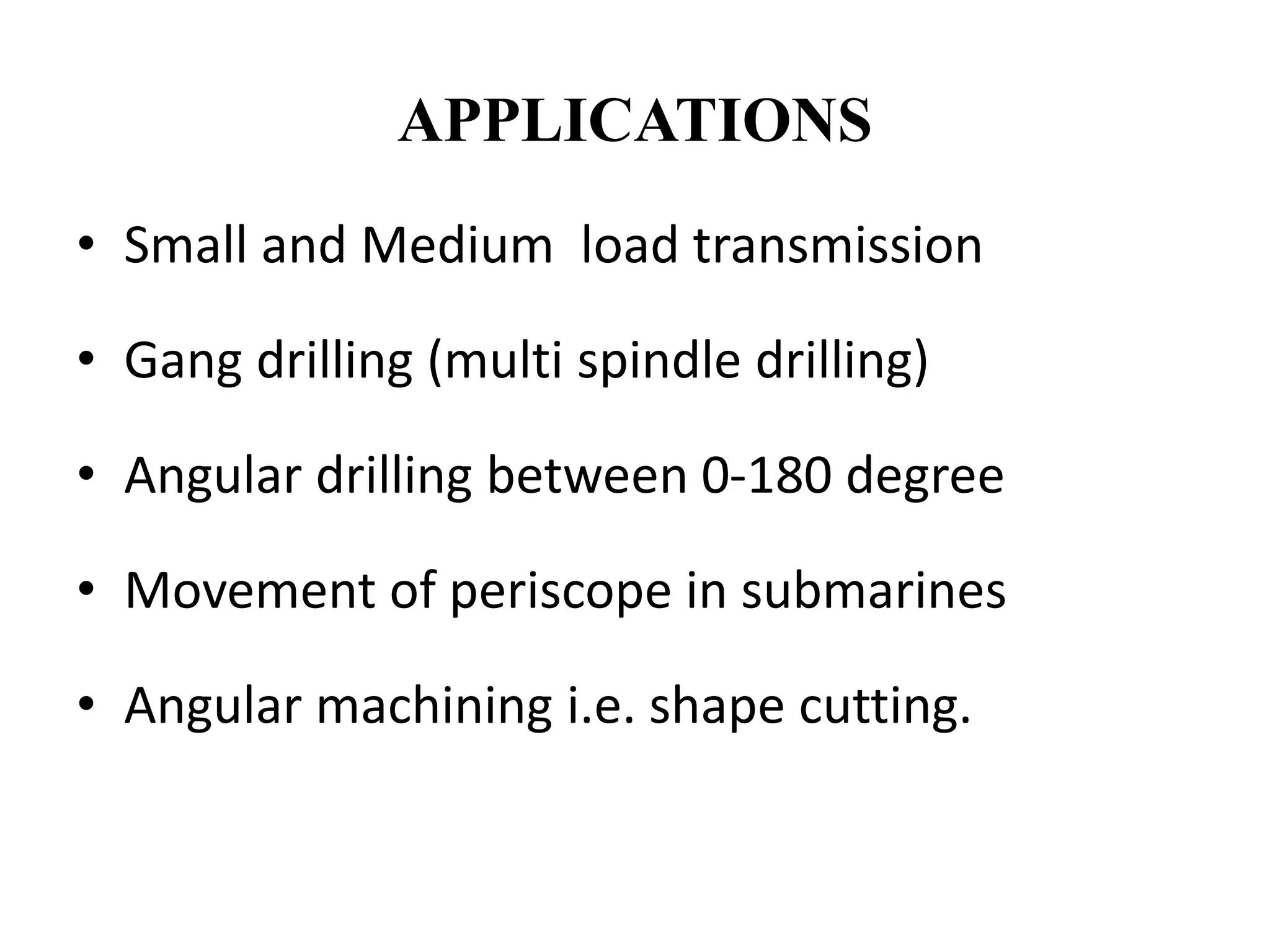 Gearless angular power transmission system | PPTX