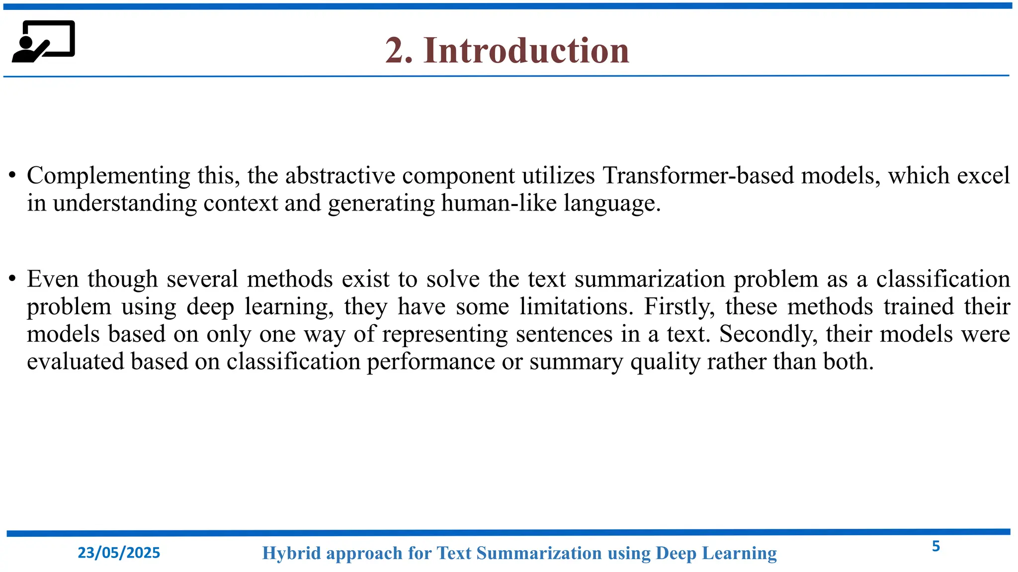 HYBRID APPROACH FOR TEXT SUMMARIZATION USING DEEP LEARNING | PDF