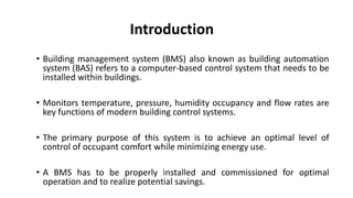 Design of wireless sensor network for building management systems | PPTX