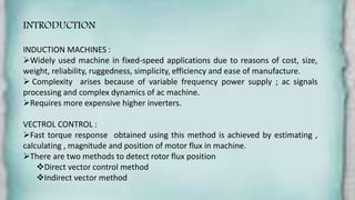 vector control of induction motor | PPTX