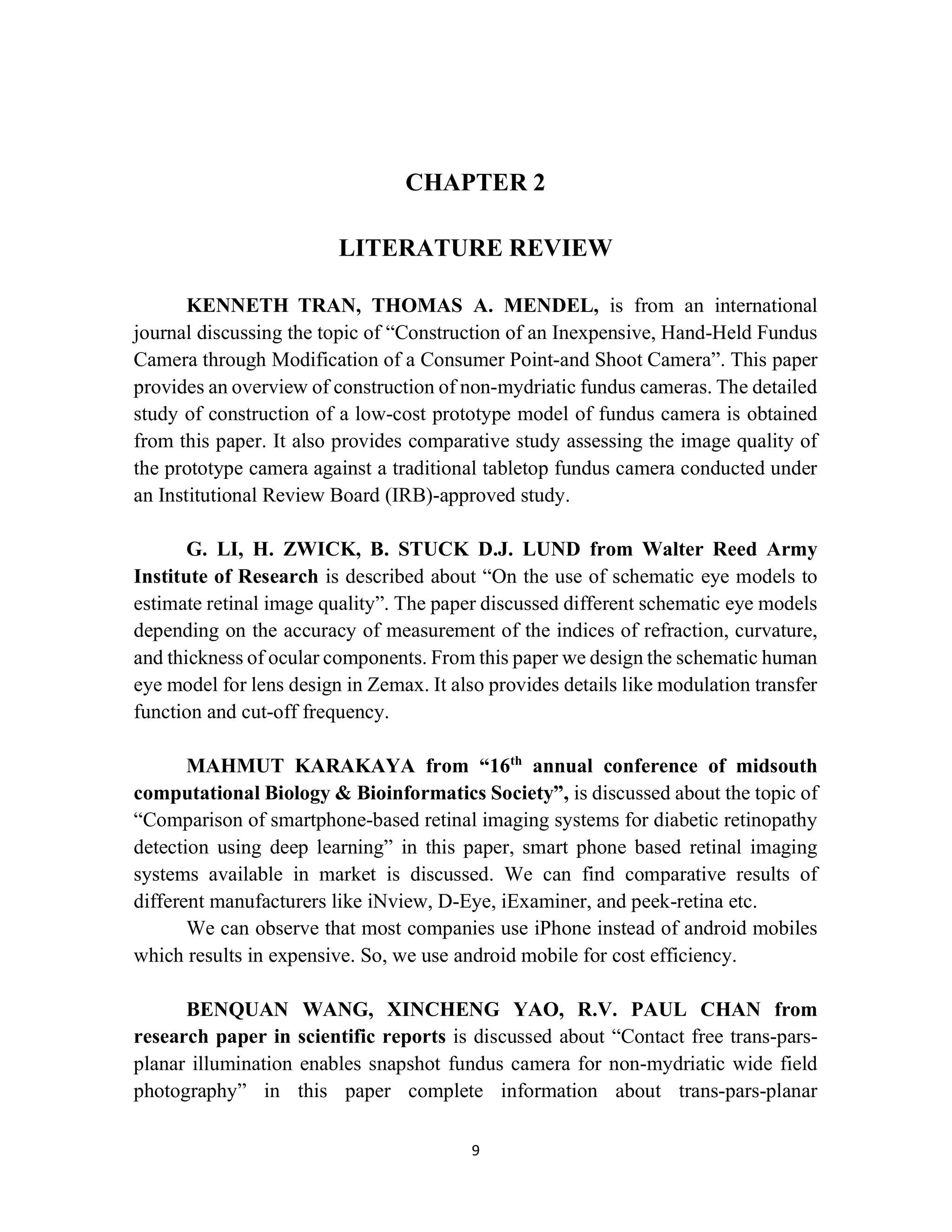 BATCH 4 DESIGN OF OPTICAL SYSTEM FOR SMART PHONE BASED FUNDUS CAMERA ...