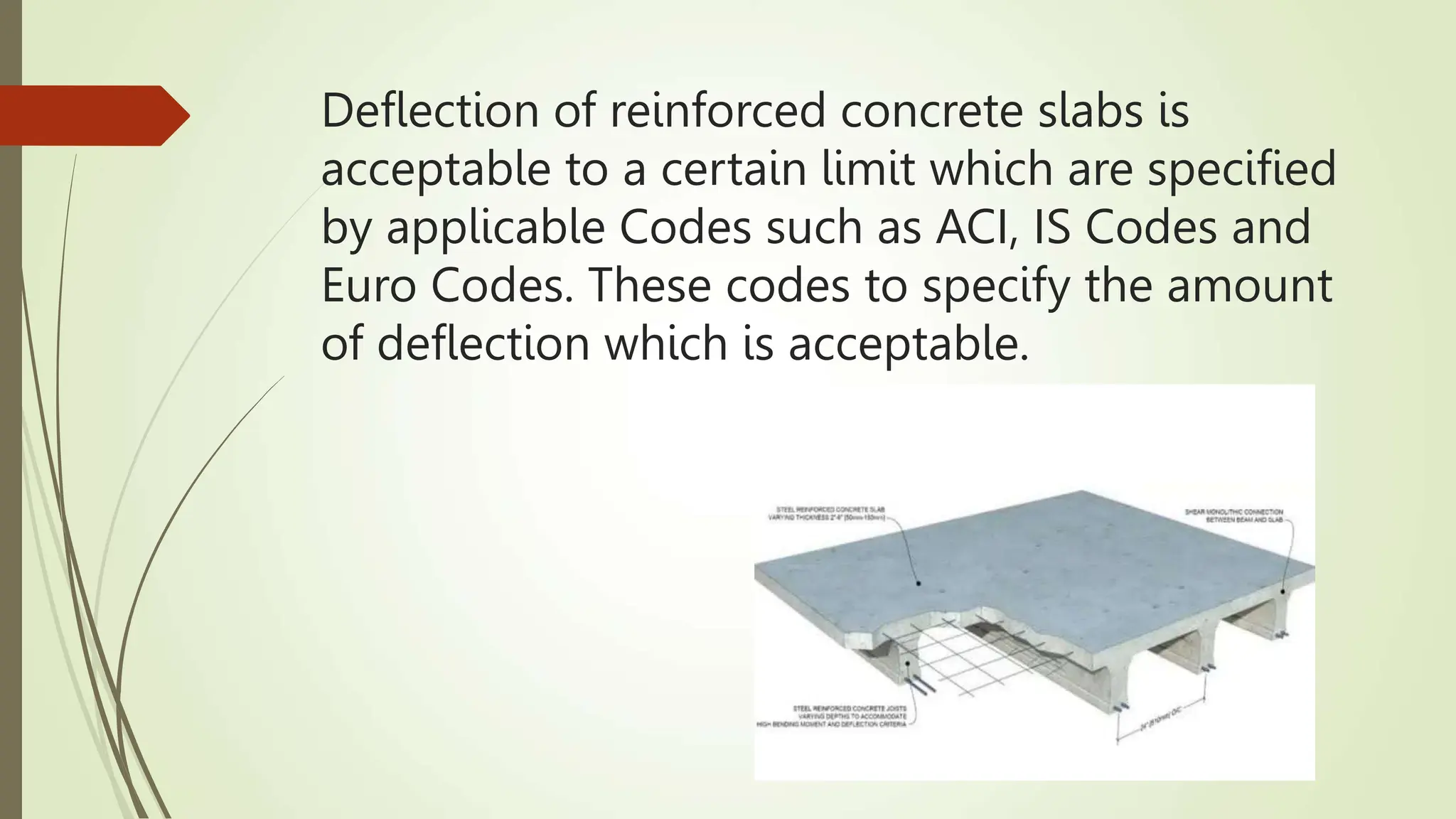 photograaph of structural members having excessive deflection. | PPT