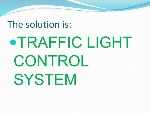 PART -1 TRAFFIC LIGHT CONTROL USING 8085 | PPTX