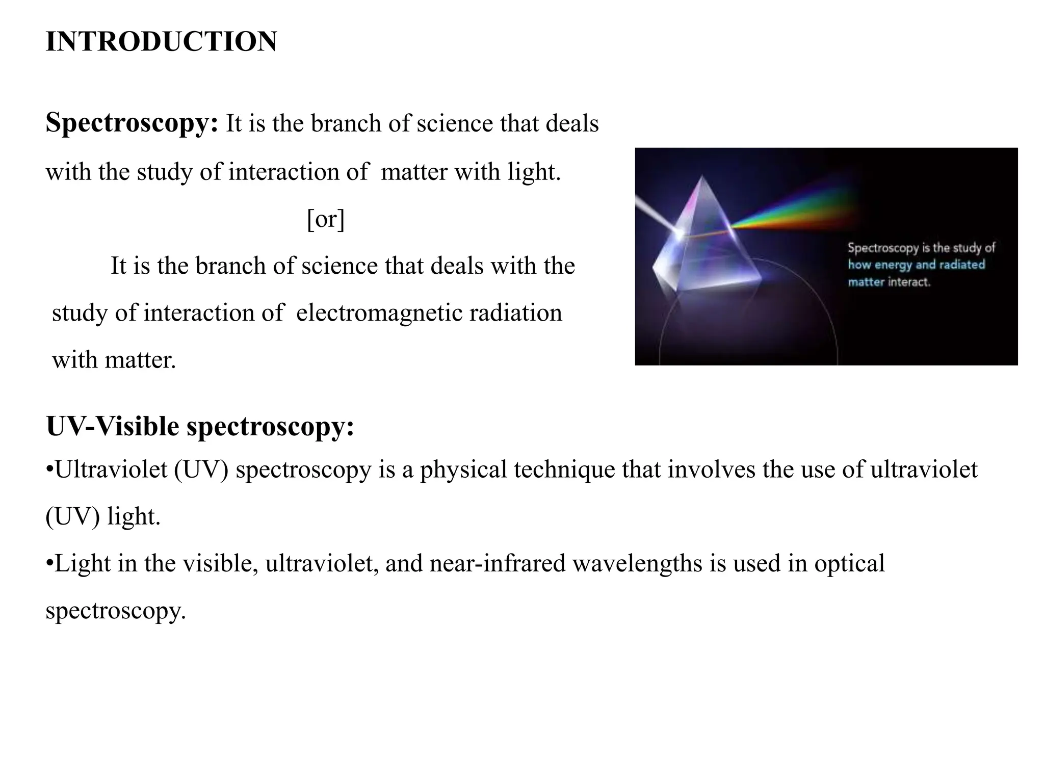 Method Development And Validation By Uv Visible Spectrophotometer Pptx Physics Science