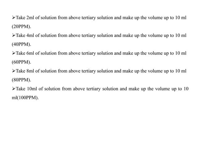 Method Development And Validation By Uv Visible Spectrophotometer Pptx Physics Science