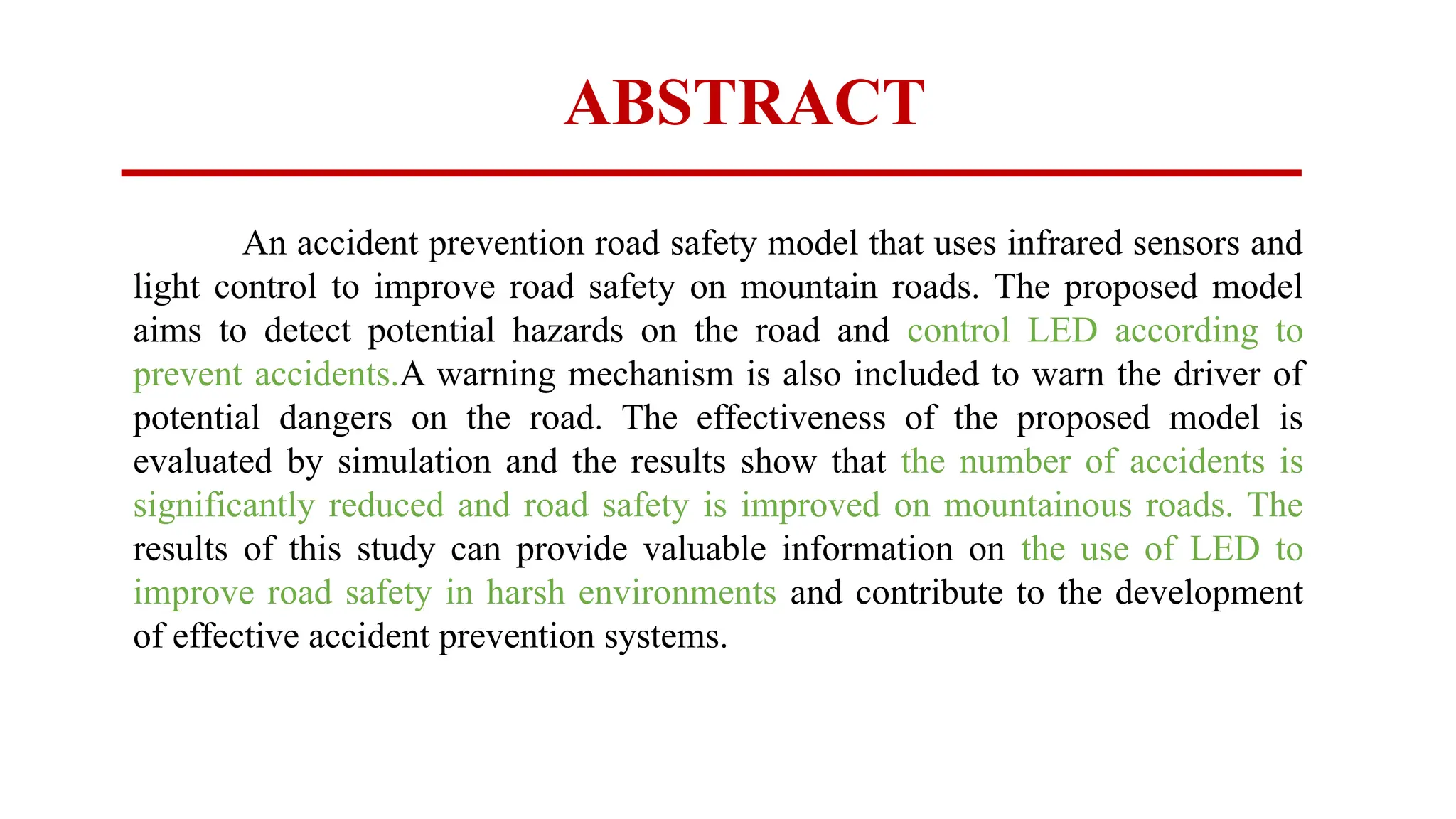 Smart road safety and vehicle accident pevention syatem for mountain ...