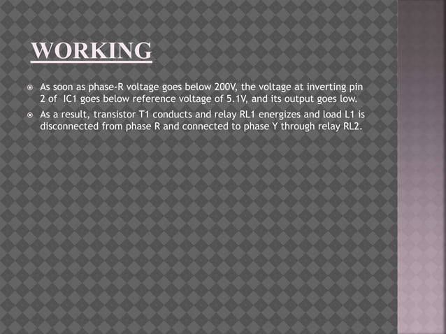 Automatic phase changer | PPTX