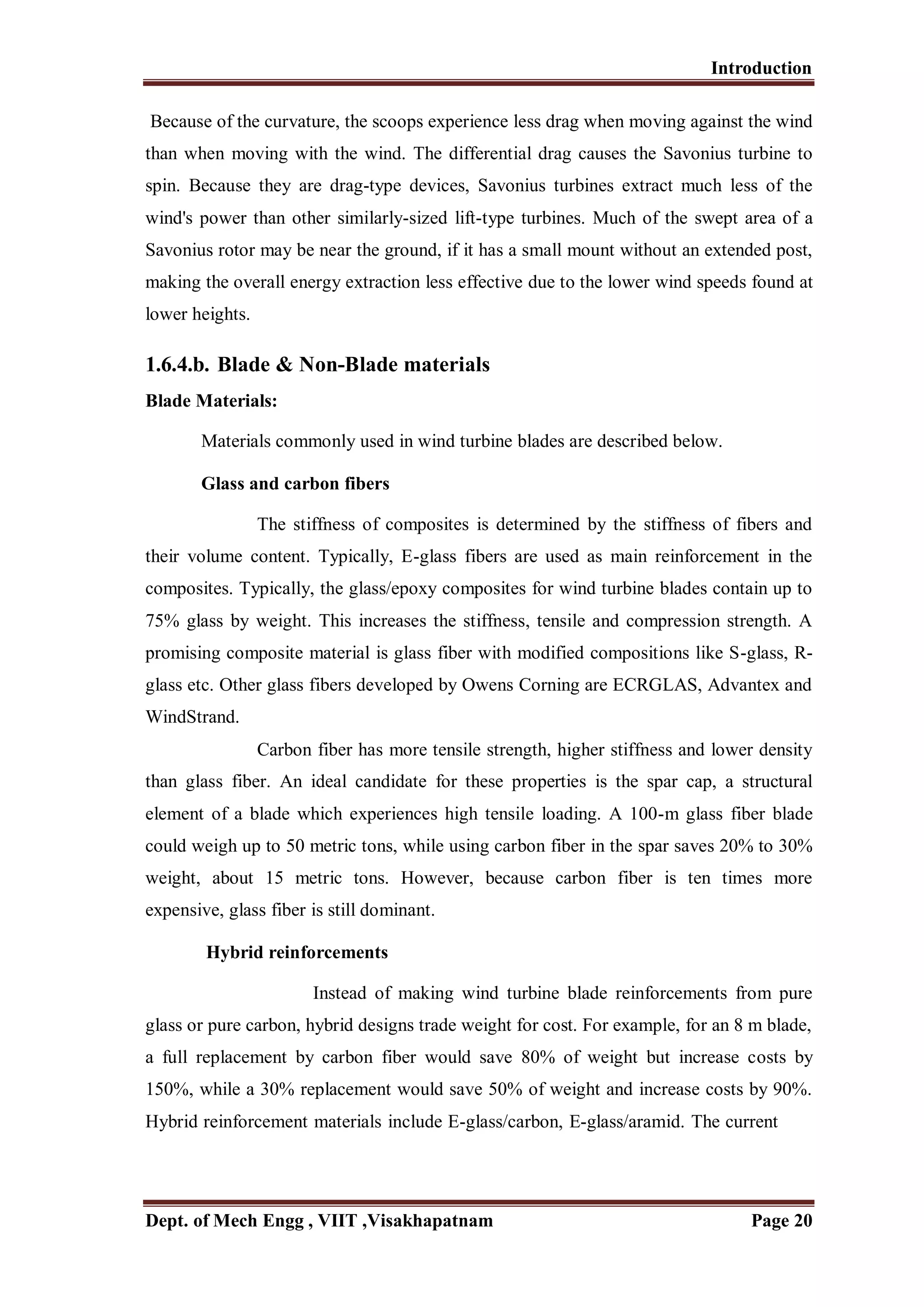 Savonious Wind Turbine with new blade (scoop) design | PDF