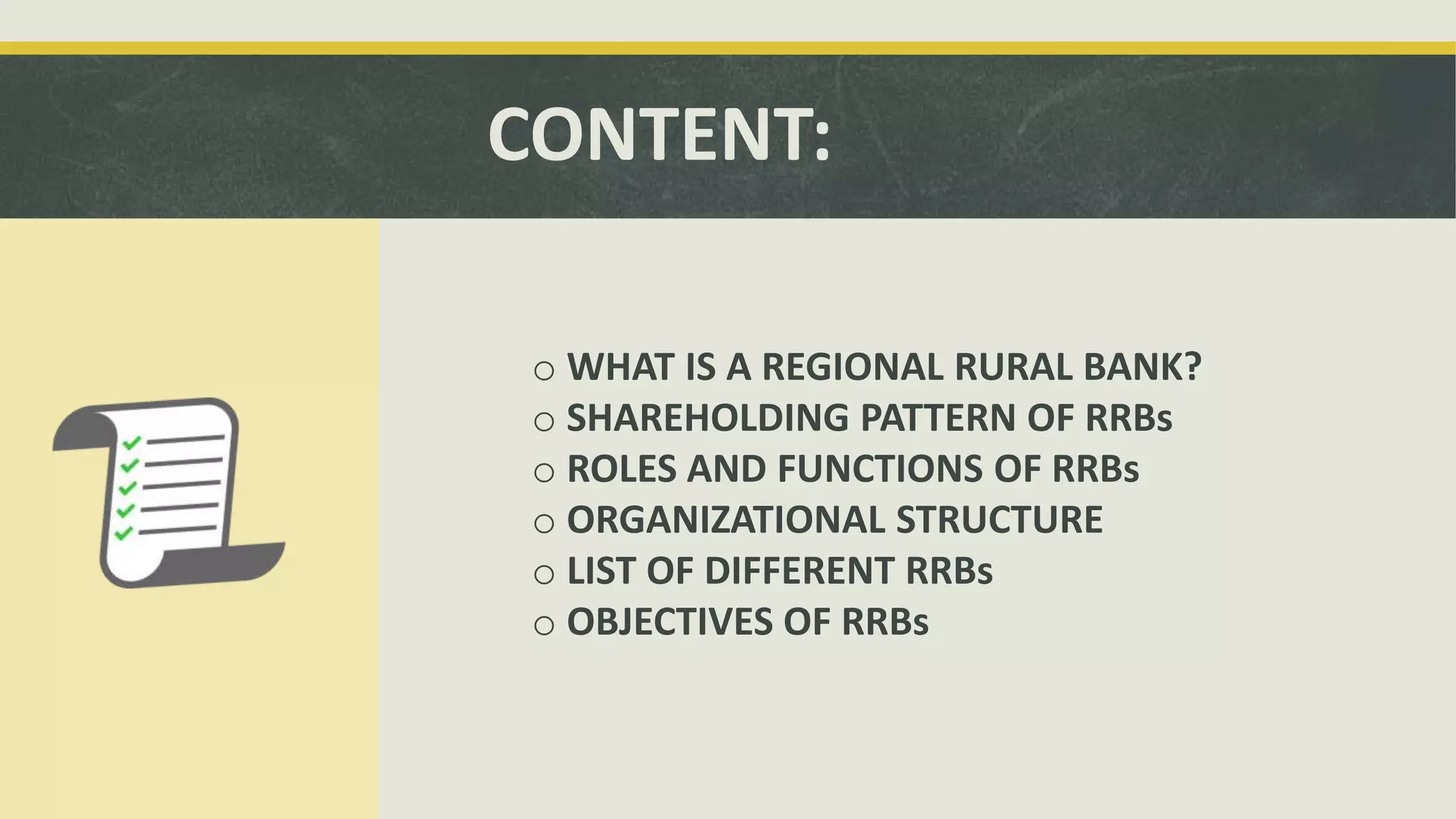 Regional Rural Banks | PPTX
