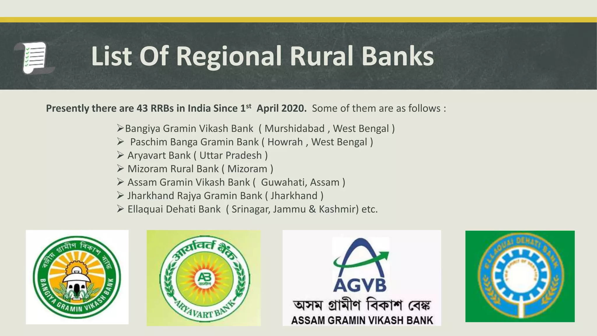 Regional Rural Banks | PPTX