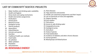 community service project for renewable energy sources | PPTX