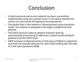 end to end packet flow in an airport network using cisco packet tracer ...
