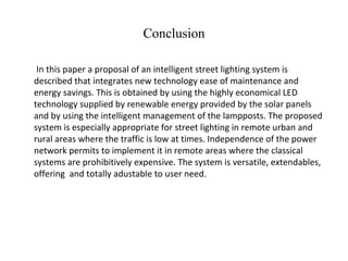 intelligent street light by zigbee protocol | PPT