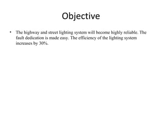 intelligent street light by zigbee protocol | PPT
