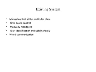 intelligent street light by zigbee protocol | PPT
