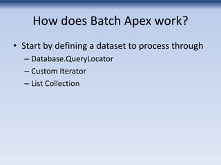 Batch Apex in Salesforce | PPTX