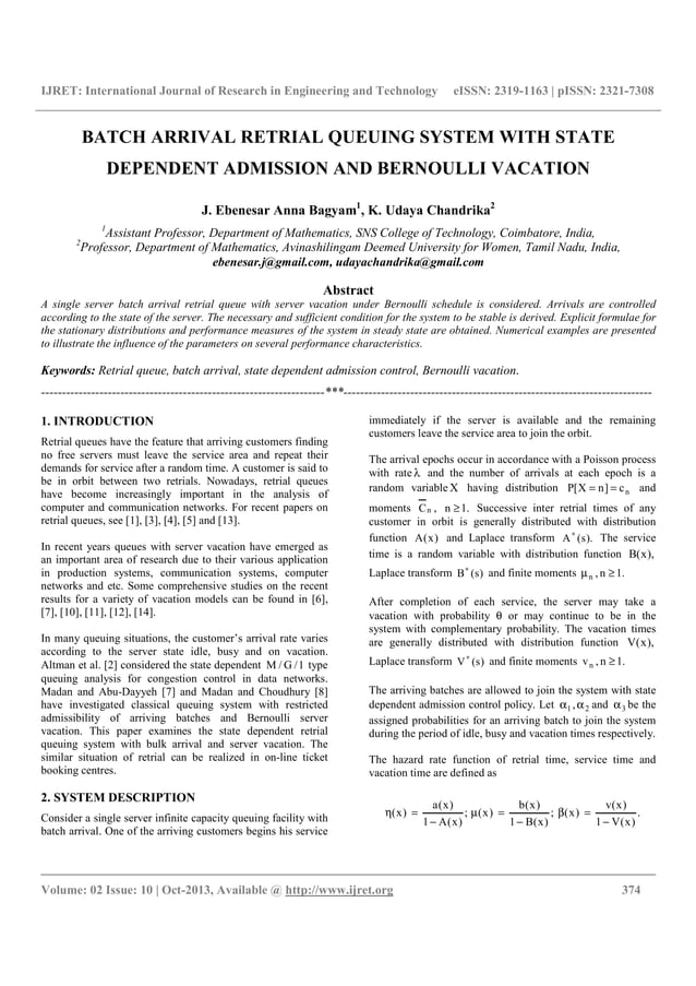 Batch arrival retrial queuing system with state | PDF