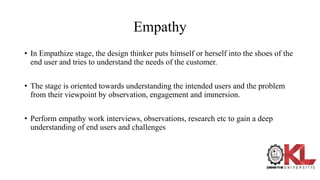 Design thinking and innovation | PPTX