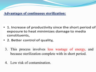 Batch and continuous air sterilization Techniques | PPTX