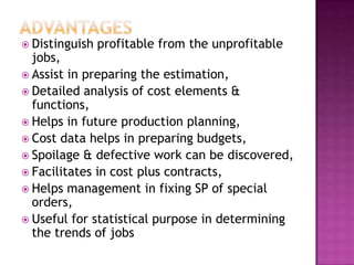 Batch costing | PPTX