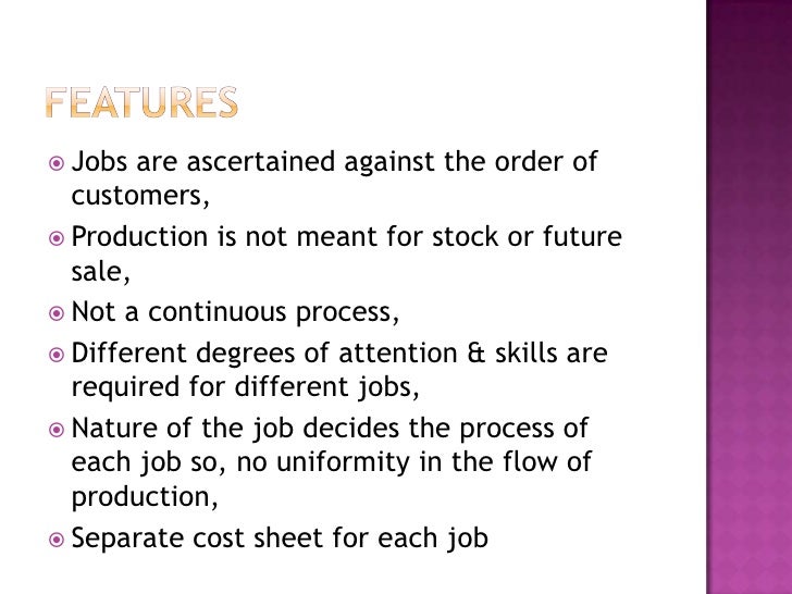 Batch Costing