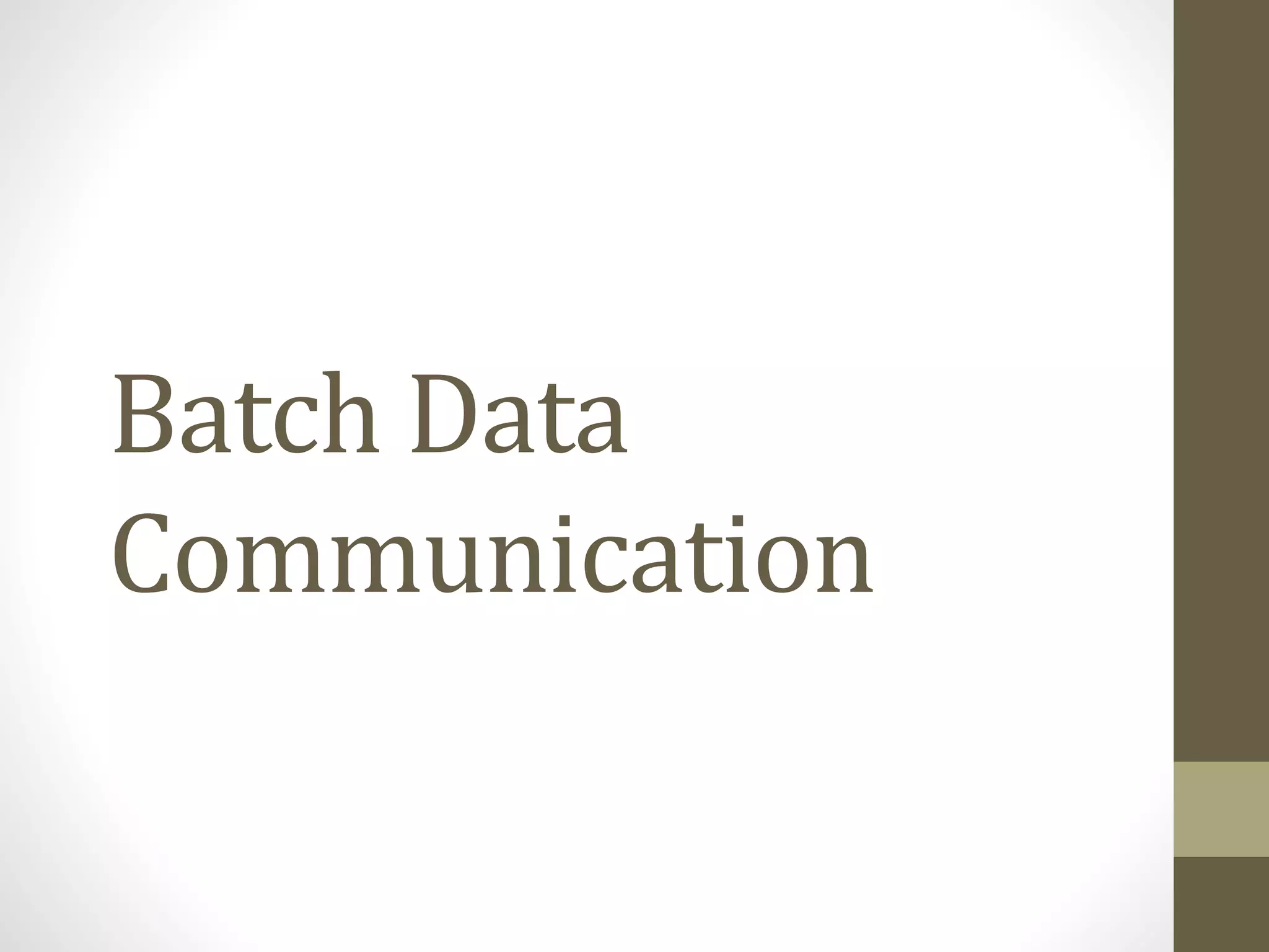 Sap Batch Data Communication Pptx Databases Computer Software And