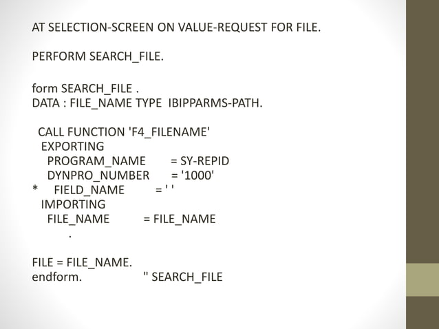 Sap Batch Data Communication Ppt