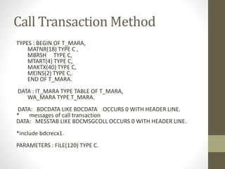 SAP Batch data communication | PPTX