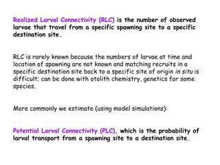 Larval connectivity along the Oregon coast | PPT