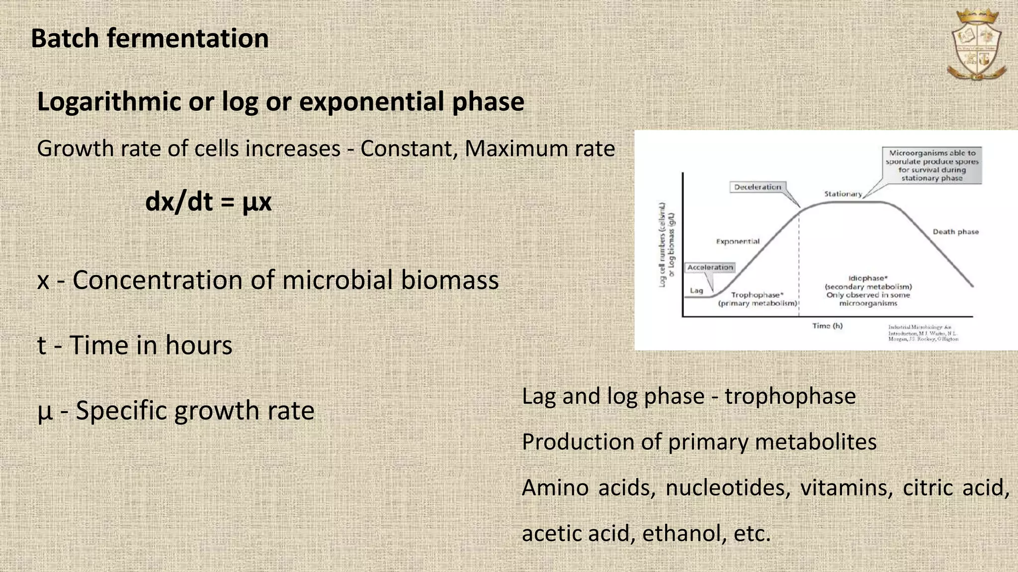 Batch, fedbatch and continuous fermentation | PPTX | Chemistry | Science