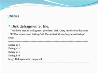 Batch file programming | PPT