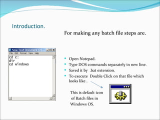 Batch file programming | PPT