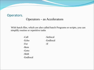 Batch file programming | PPT