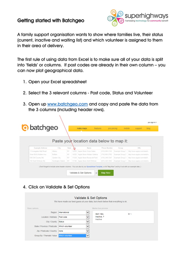 Batchgeo step by step | PDF | Free Download