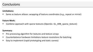 Geometry Batching Using Texture-Arrays | PPT