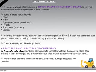 Batching plant ppt | PPT