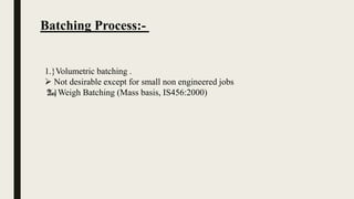 Batching plant PPT for civil engineering presentation | PPTX