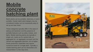 Batching plant PPT for civil engineering presentation | PPTX