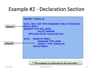 Batch input session | PPT