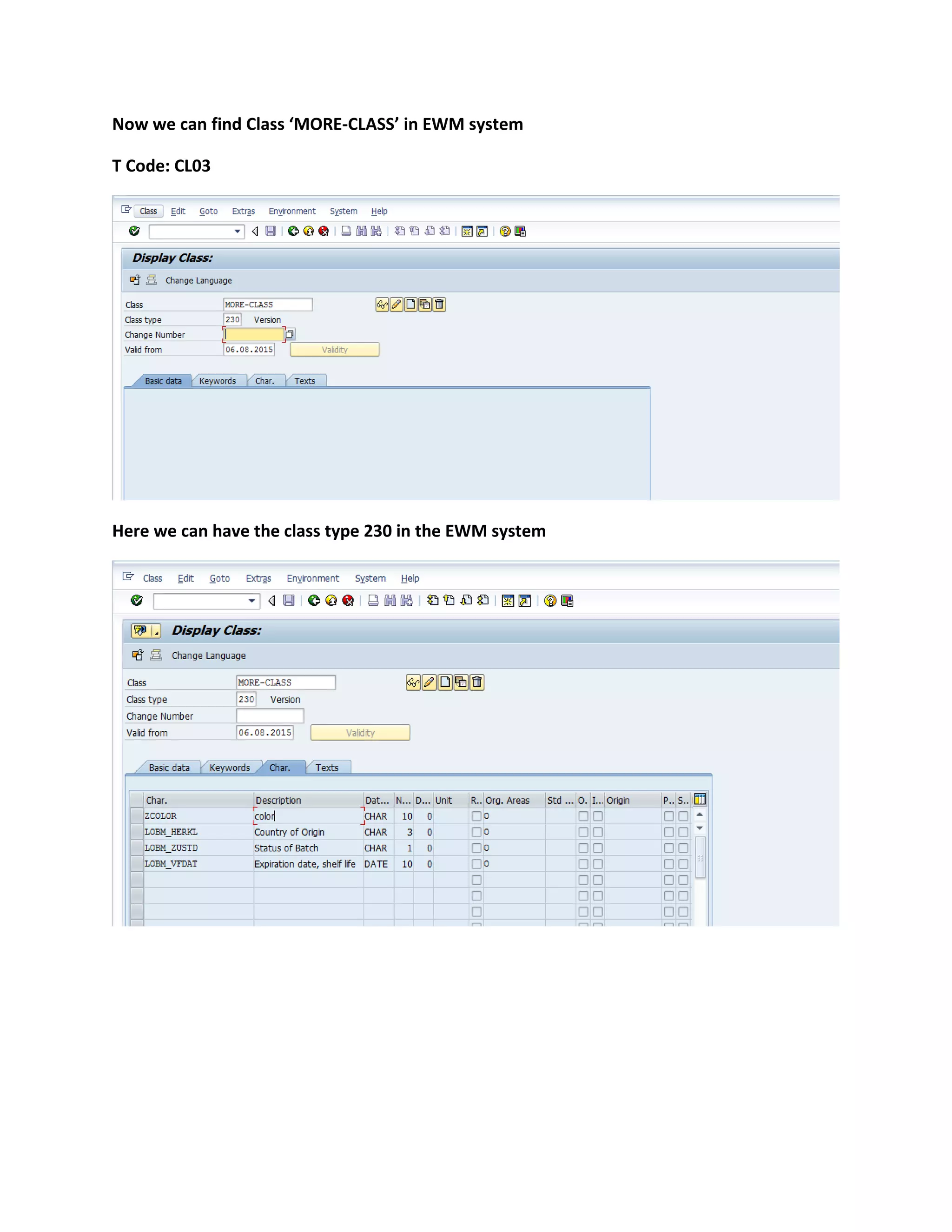 SAP EWM BATCH MANAGEMENT | DOC