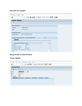 SAP EWM BATCH MANAGEMENT | DOC