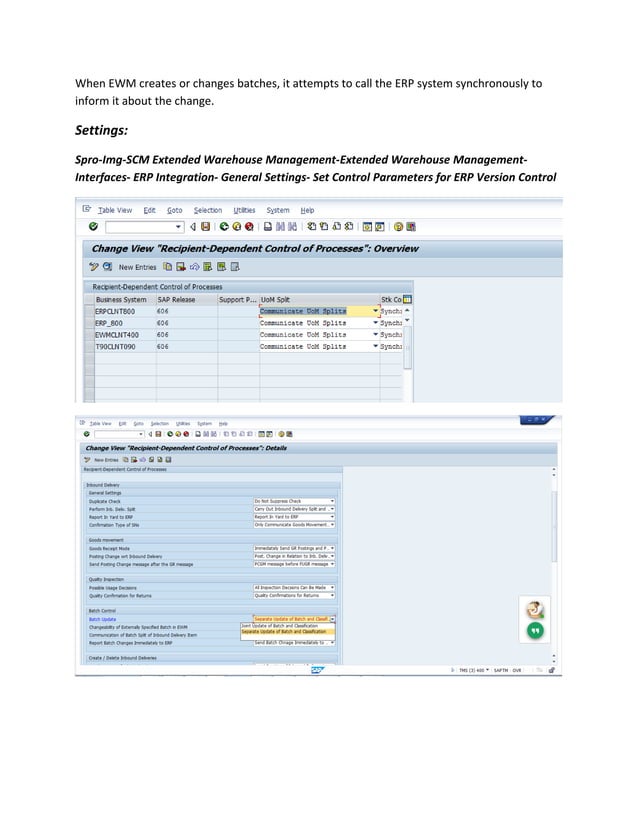 SAP EWM BATCH MANAGEMENT | DOC | Operating Systems | Computer Software ...