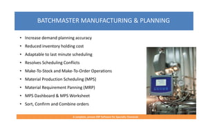 BatchMaster for Specialty Chemicals | PPTX