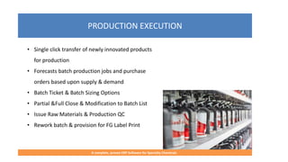 BatchMaster for Specialty Chemicals | PPTX