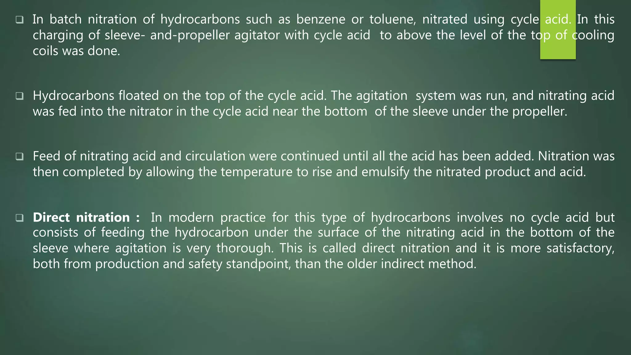 Batch nitration | PPTX | Chemistry | Science